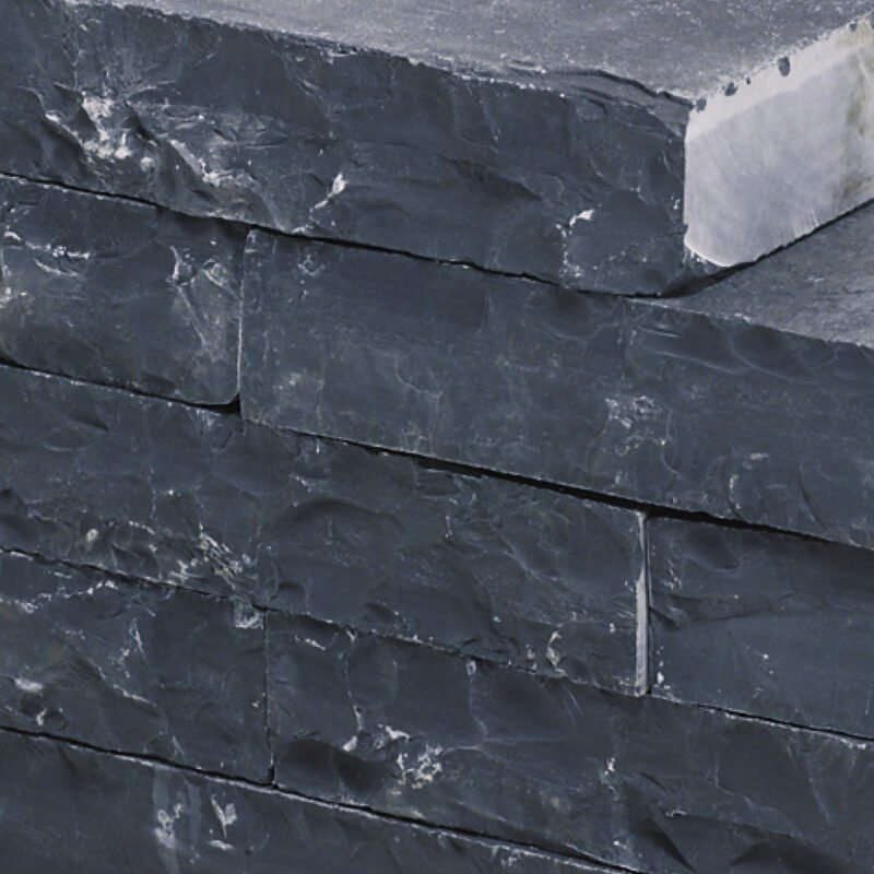 Mauersteine Slimwall - Black Beauty Rockface - REDSUN